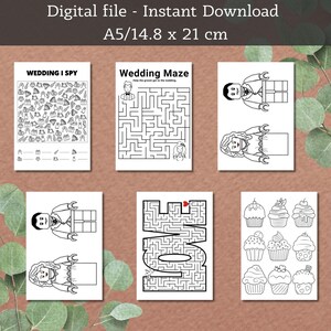Kids Wedding Activity & Colouring Sheets Children, Entertainment ...