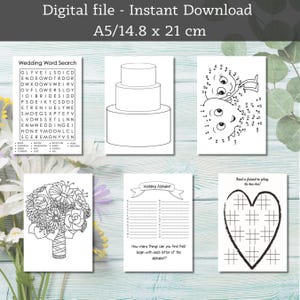 Kids Wedding Activity Bundle - Kids, Entertainment, Favour, Fun, Games ...