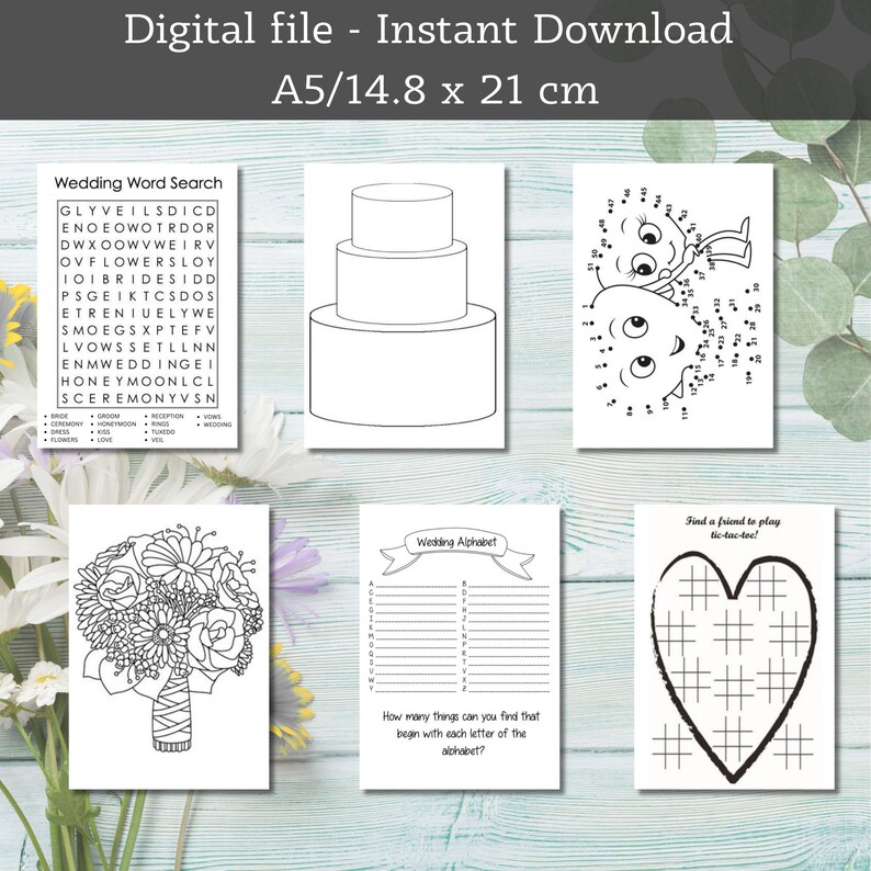 Kids Wedding Activity & Colouring Sheets - Children, Entertainment ...