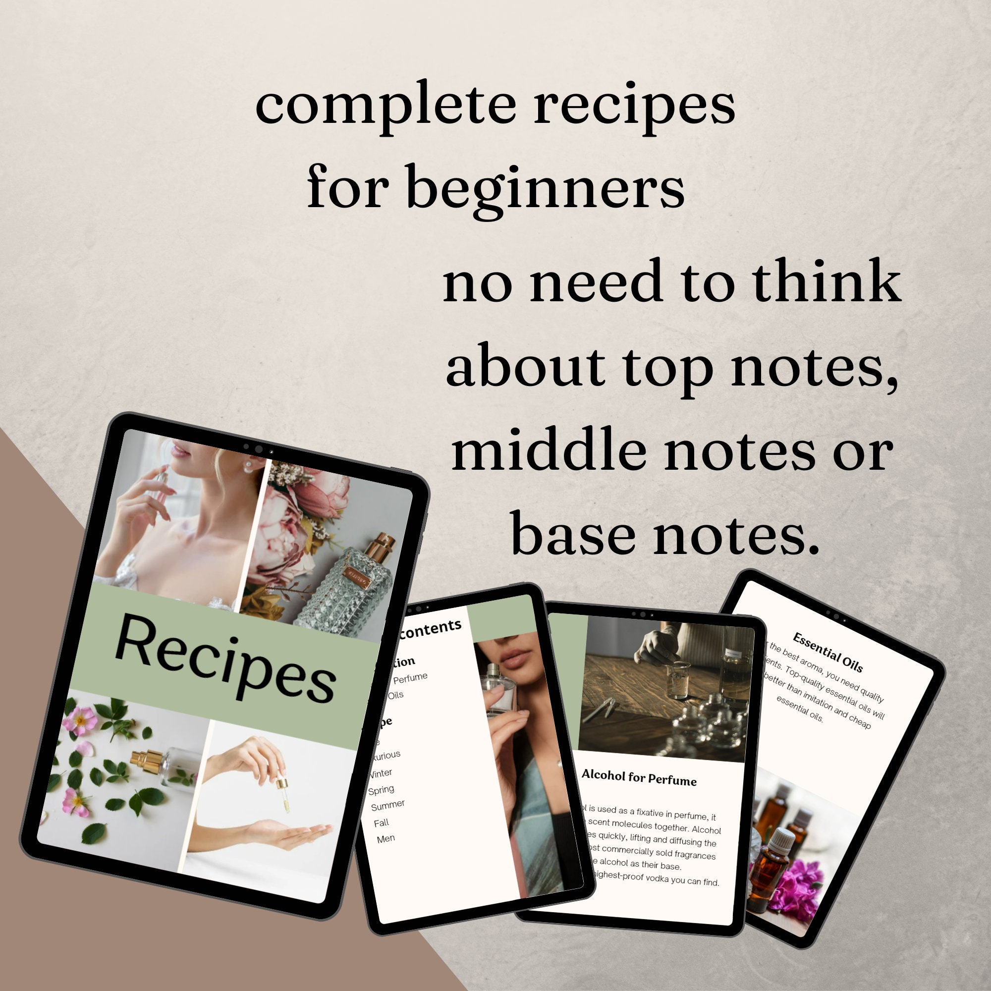 Perfume Recipe Ebook Pdf Diy Perfume Essential Oil Blends Diy Gift ...