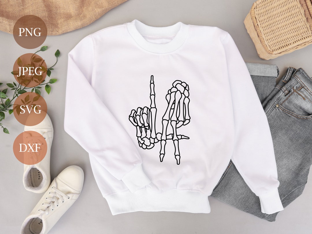 LA Skeleton Hand Svg, LA Vector, LA Skeleton Hands Dxf, Skeleton Hands ...