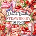 Watercolor Strawberry Clipart, Sweets Clipart, Strawberry Farm Set ...