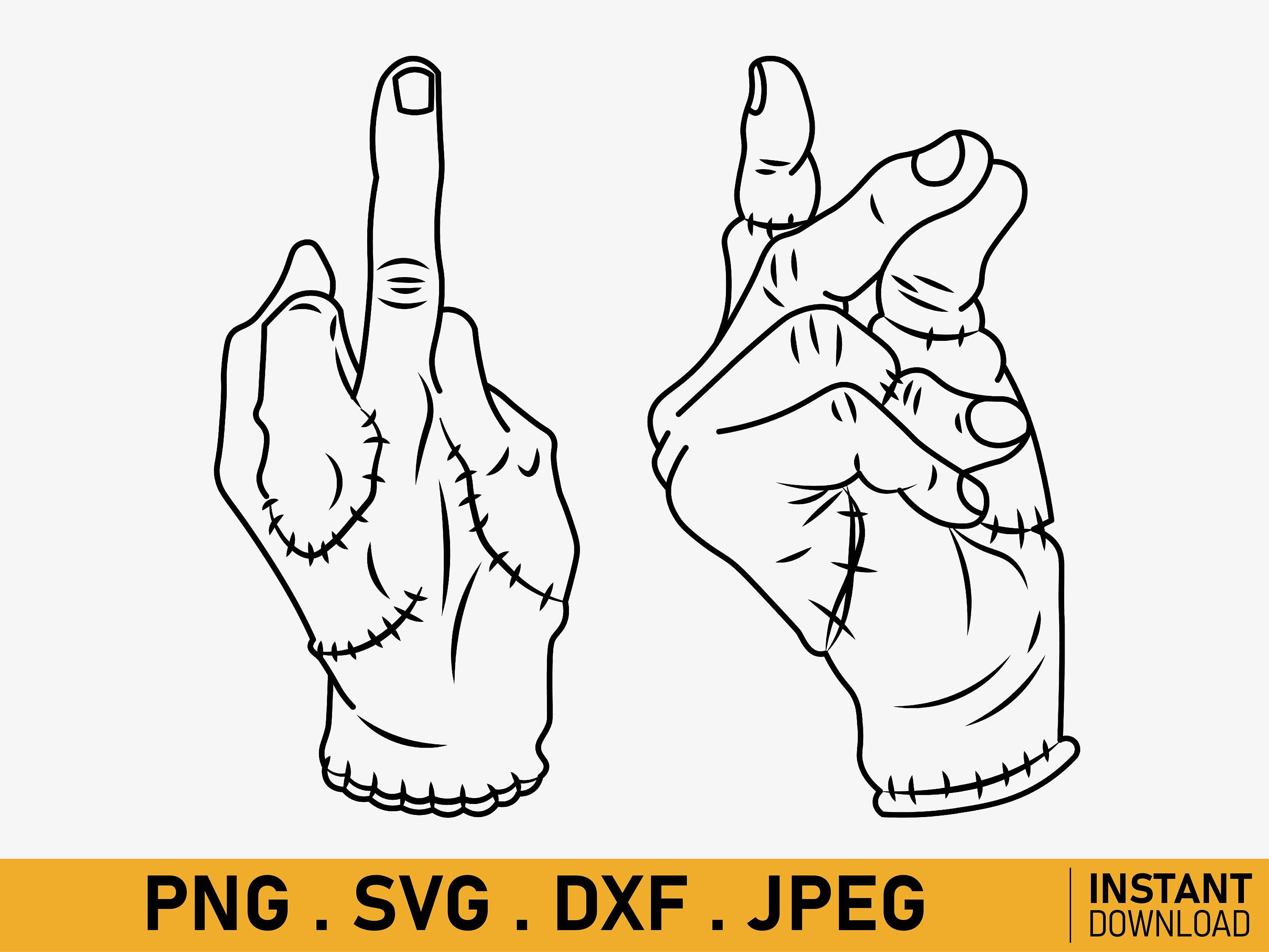 Thing Svg Wednesday Addams Digital Download Thing Layered - Etsy Australia