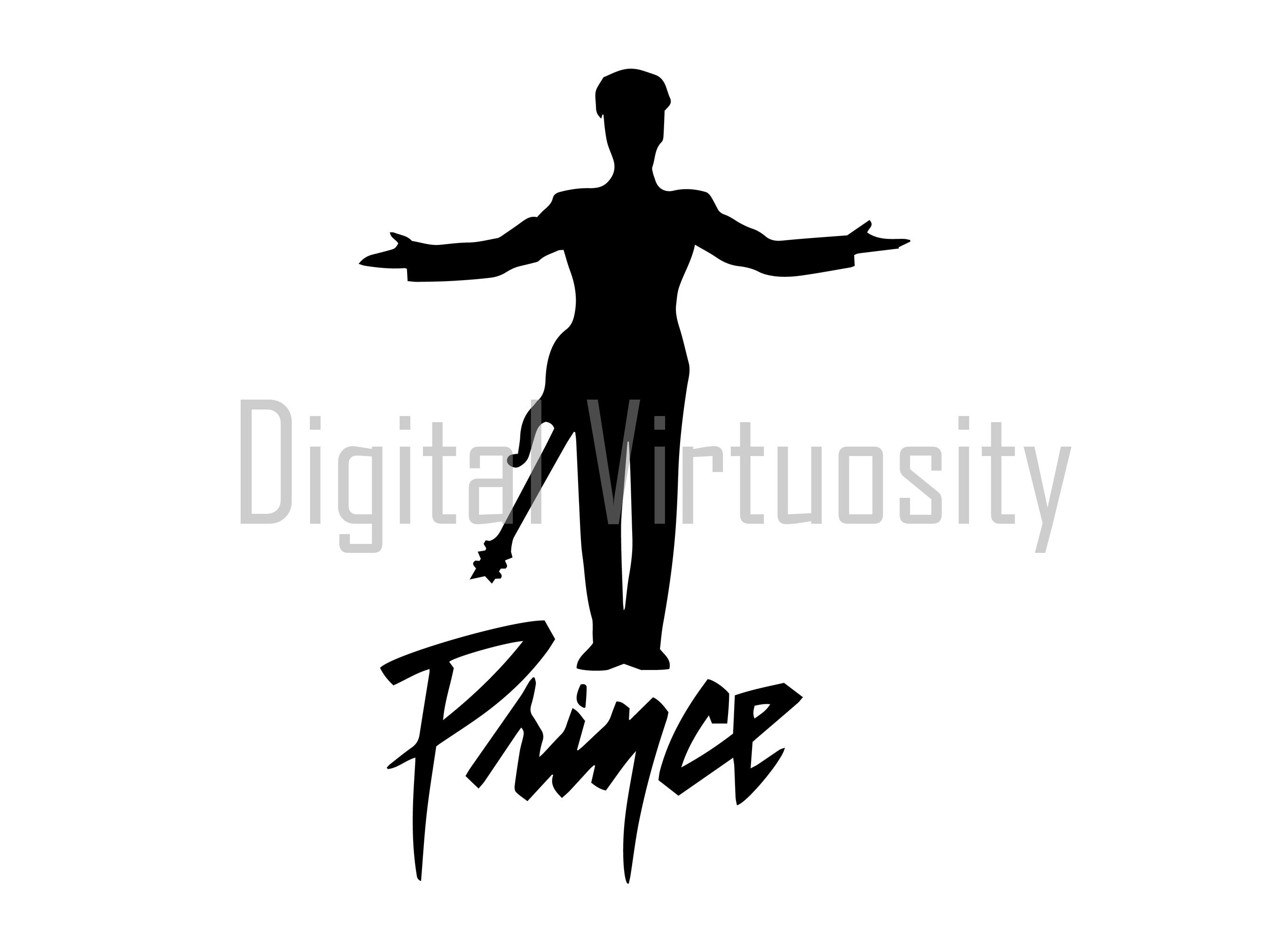 Prince Symbol Svg Prince Silhouette Cut File Prince Dxf. - Etsy Canada