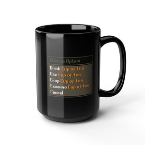 Runescape Tea Cup, Funny OSRS Inspired 15oz Coffee Mug Gift, Old School ...