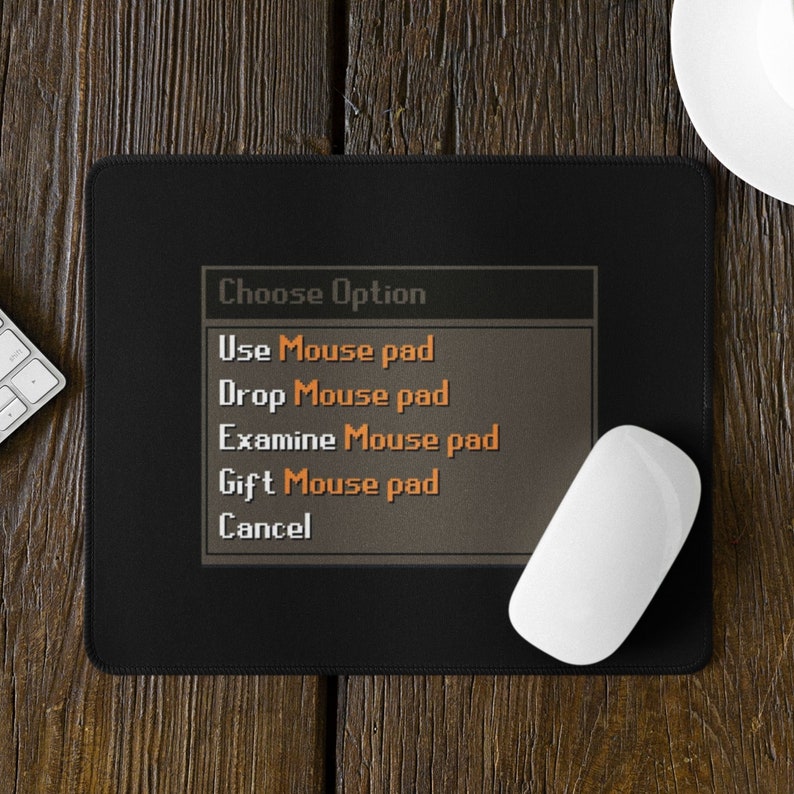 Runescape Mouse Pad, Old School Runescape Inspired Funny Gamer Gift ...