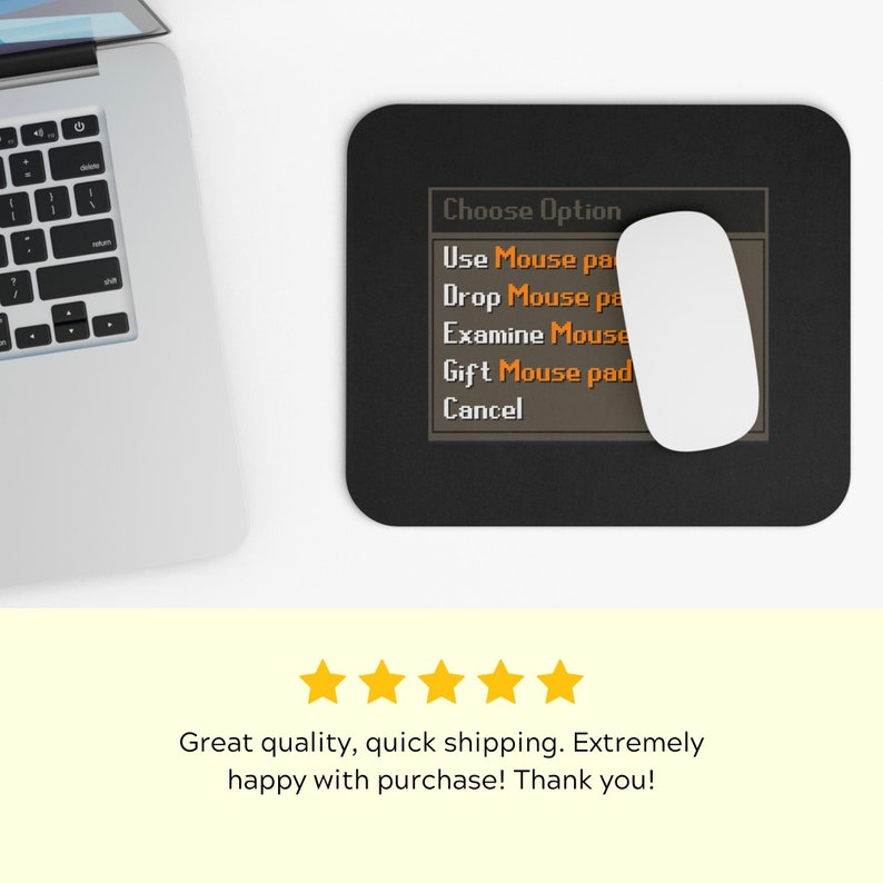Runescape Mouse Pad, Old School Runescape Inspired Funny Gamer Gift ...