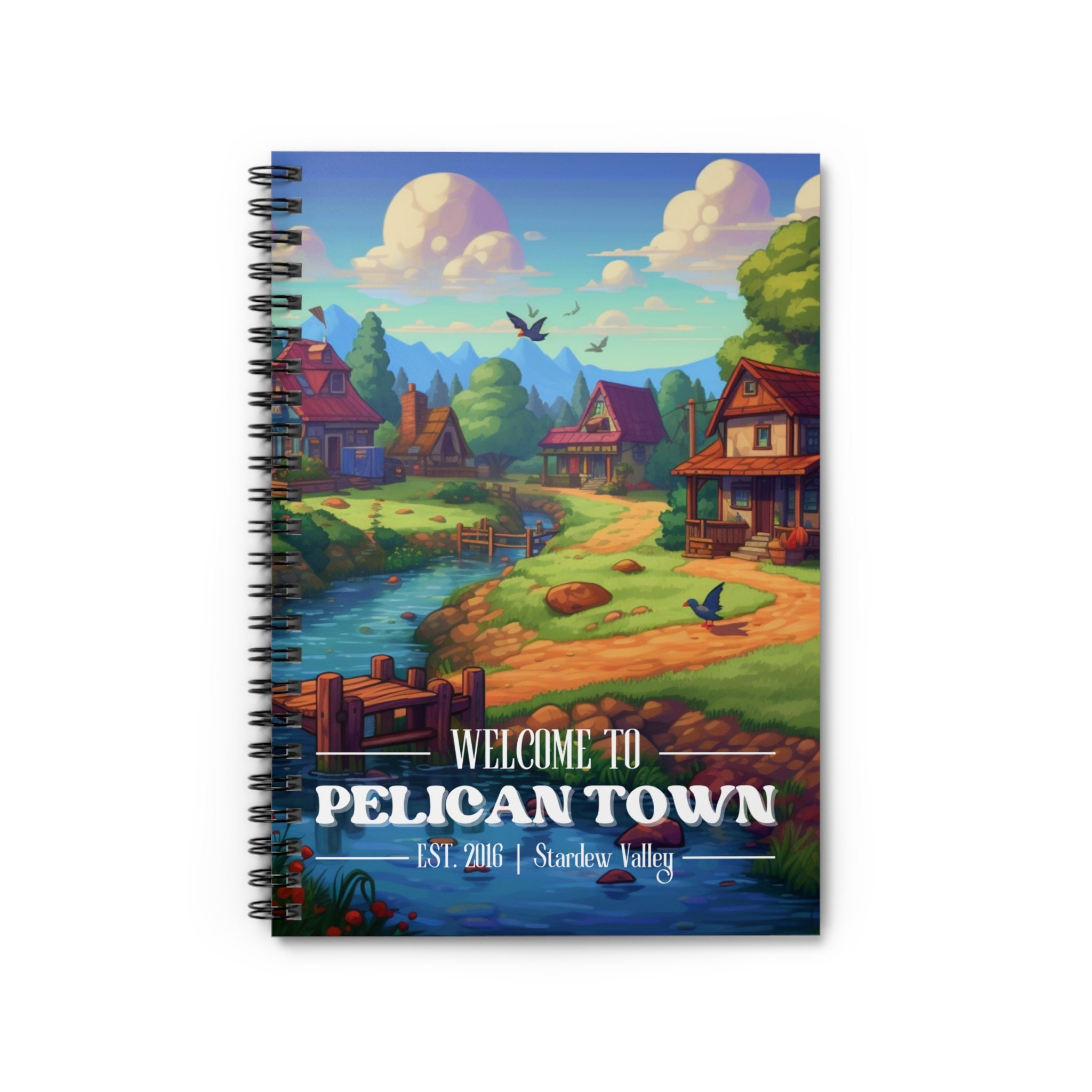 Stardew Valley Inspired Pelican Town 2 Notebook Spiral Bound Hard Cover ...