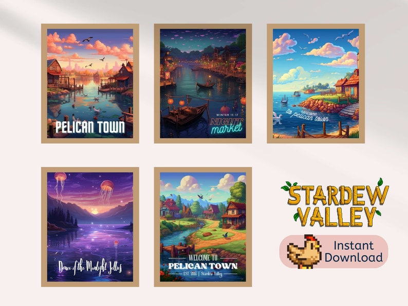 Stardew Valley Dance of the Moonlight Jellies Poster Digital Download ...