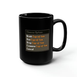 Runescape Tea Cup, Funny OSRS Inspired 15oz Coffee Mug Gift, Old School ...