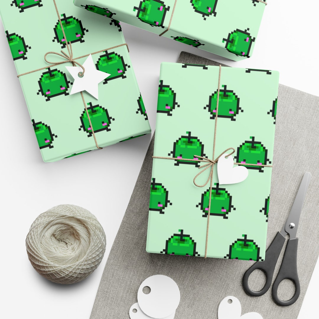 Stardew Valley Green Junimo Wrapping Paper Birthday, Christmas Gift ...