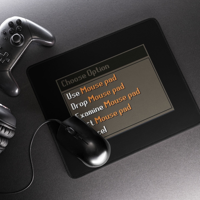Runescape Mouse Pad, Old School Runescape Inspired Funny Gamer Gift ...