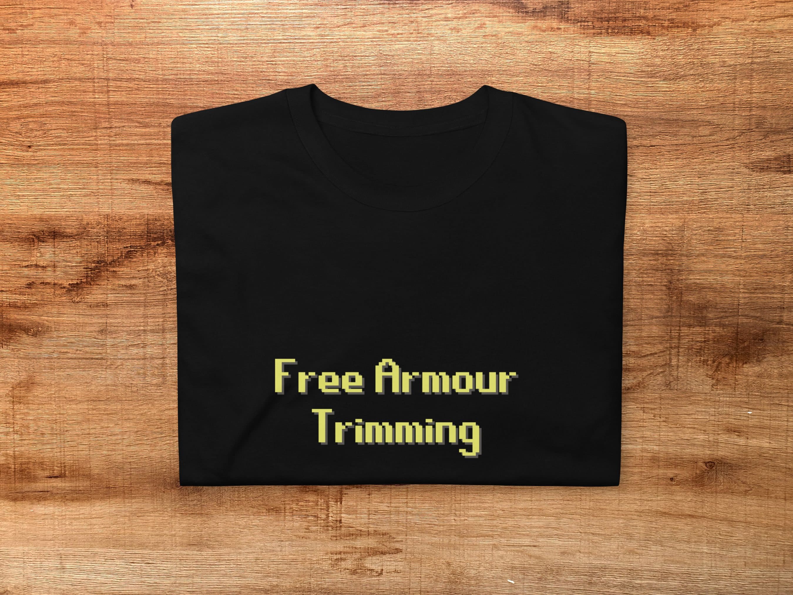 Runescape Free Armour Trimming T-shirt, OSRS Inspired Gamer Meme Gift ...