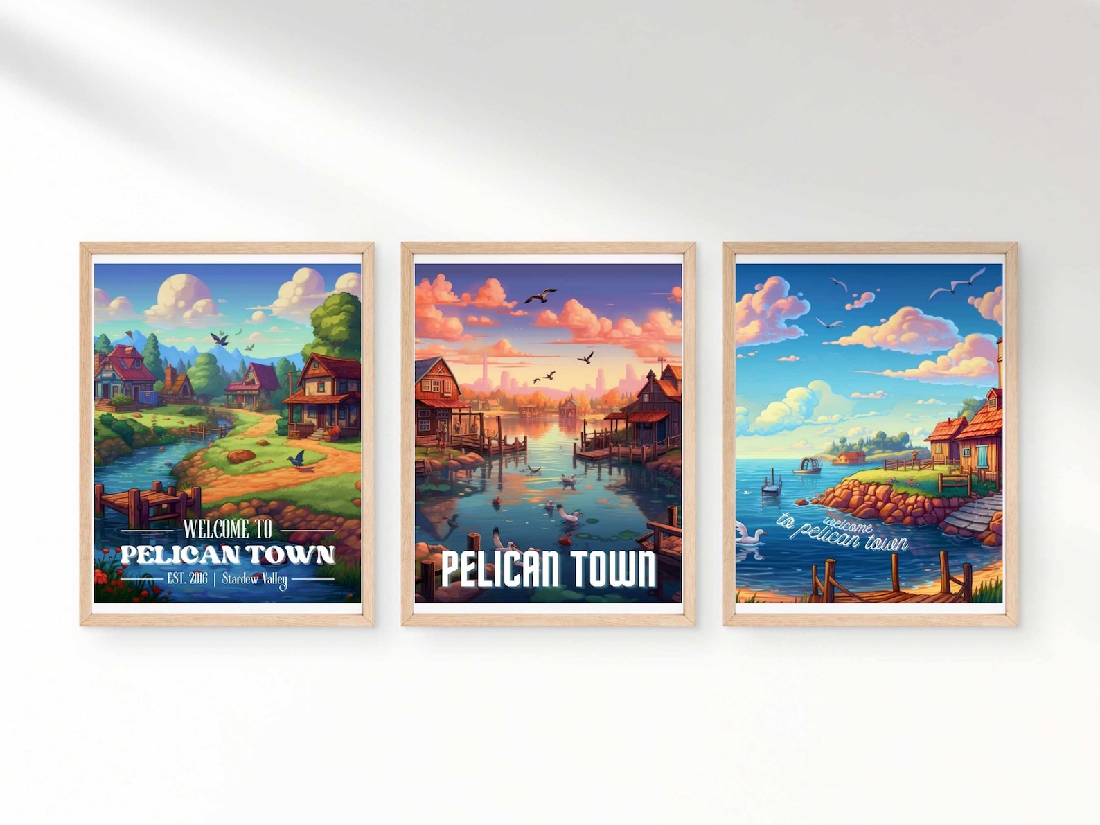 Stardew Valley Pelican Town Travel Poster 1 Digital - Etsy