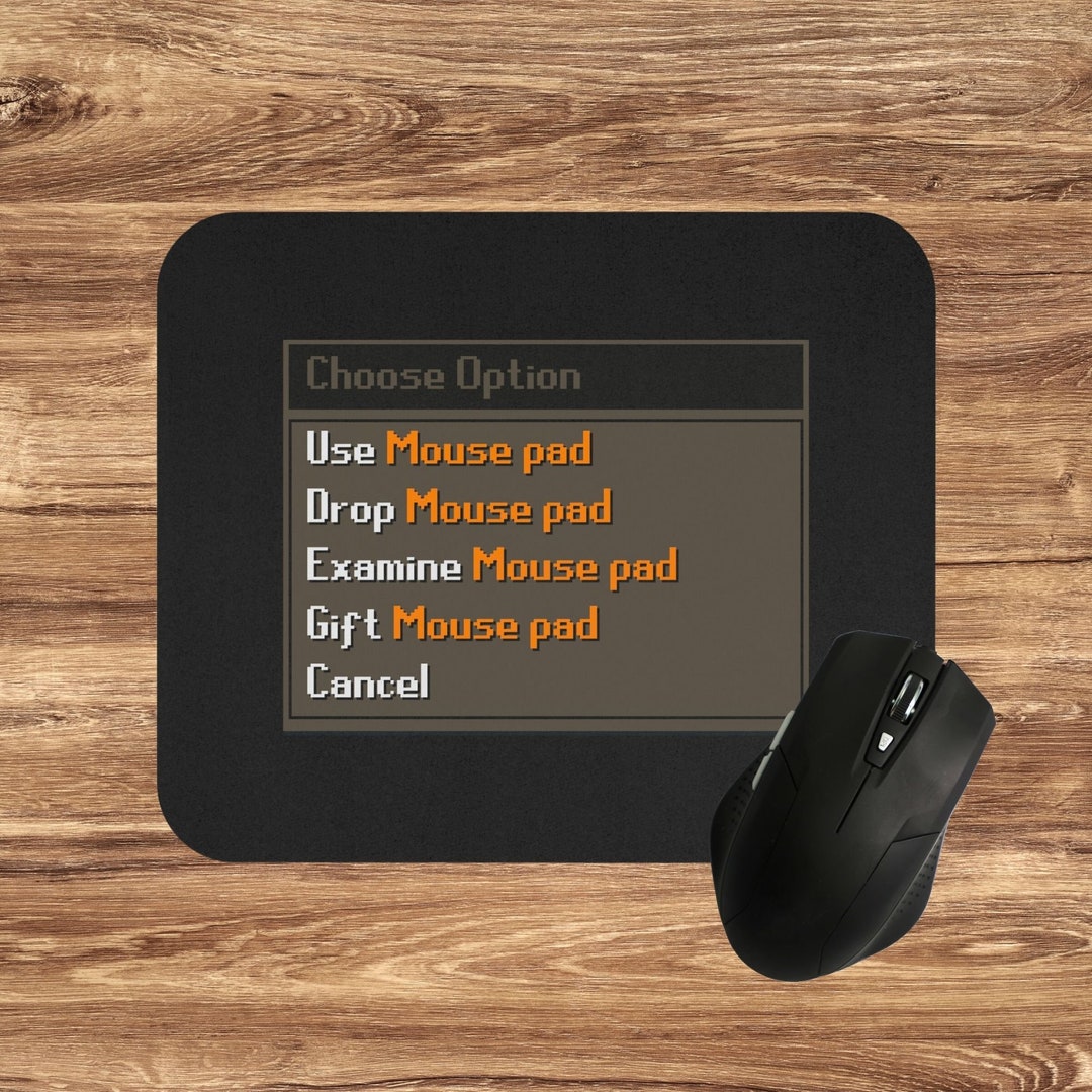 Runescape Mouse Pad, Old School Runescape Inspired Funny Gamer Gift ...