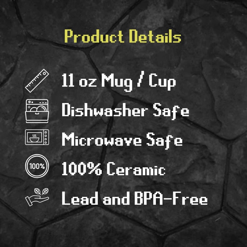 Runescape Tea Cup, Funny OSRS Inspired Coffee Mug Gift, Old School Meme ...