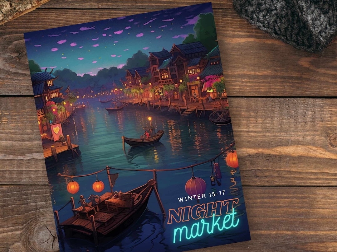 Stardew Valley Night Market Poster | Digital Download Art Print ...