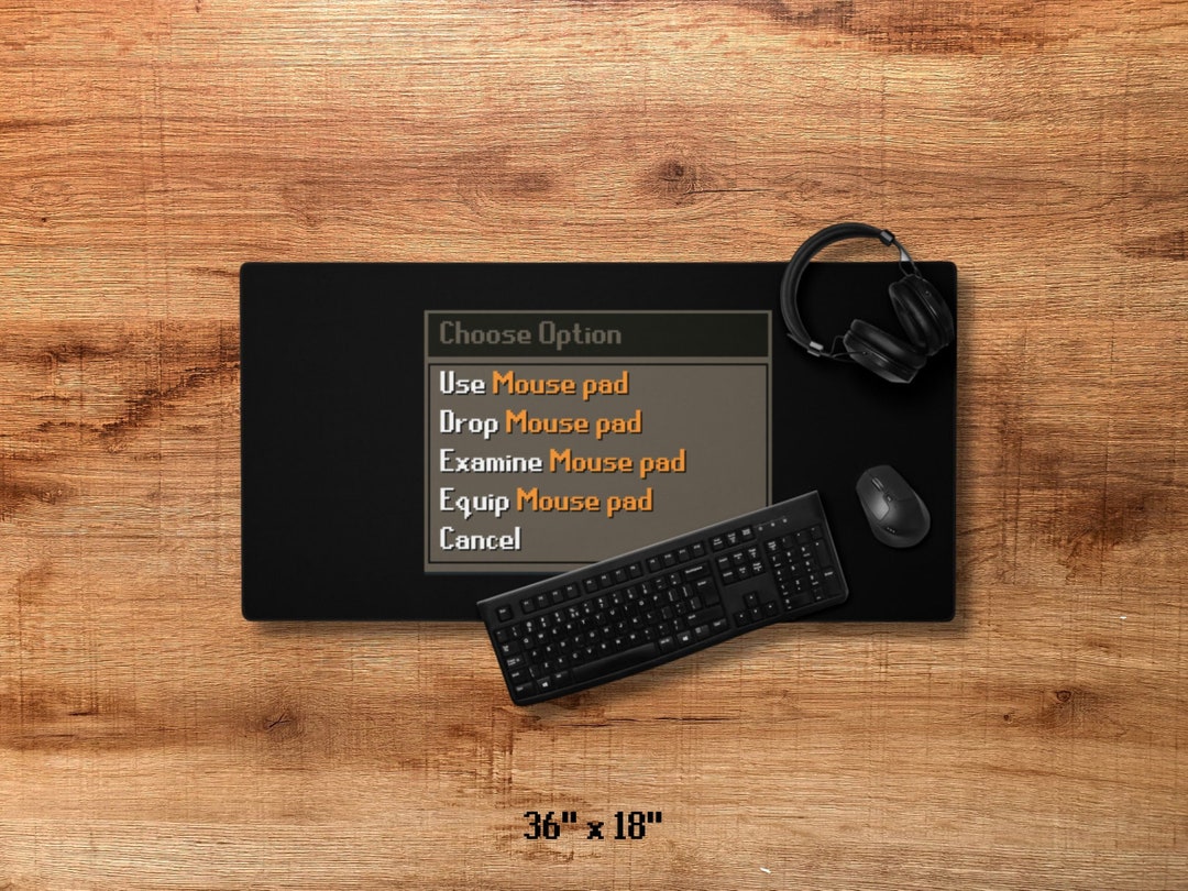 Runescape Large Gaming Mouse Pad, Old School Runescape Gaming Accessory ...