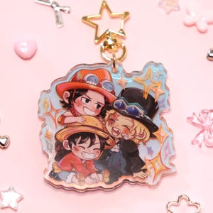 One Piece Anime Keychains: Luffy Ace Perona Yamato & More - Etsy