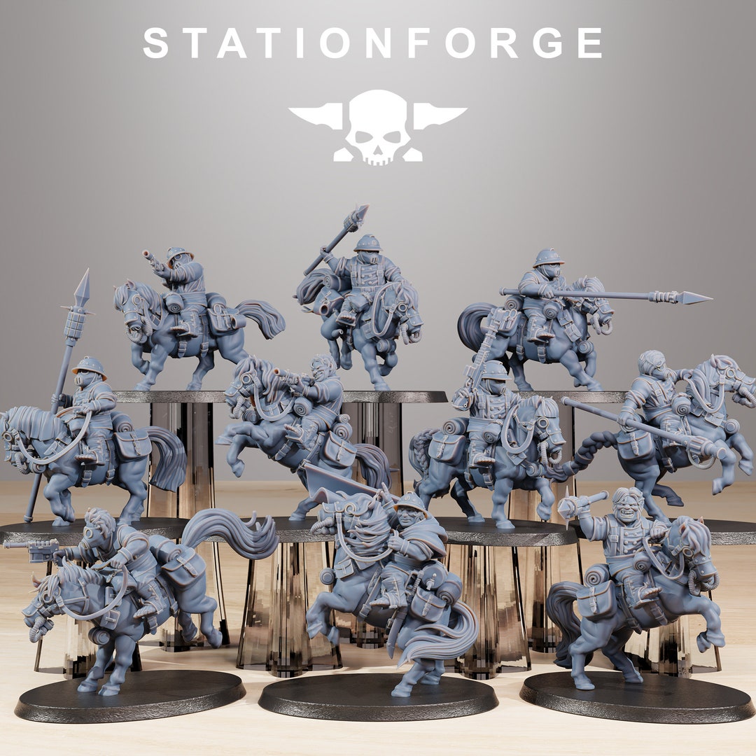 Grim Guard Pony Riders | 10 Units | Design by Stationforge | 28mm/32mm ...