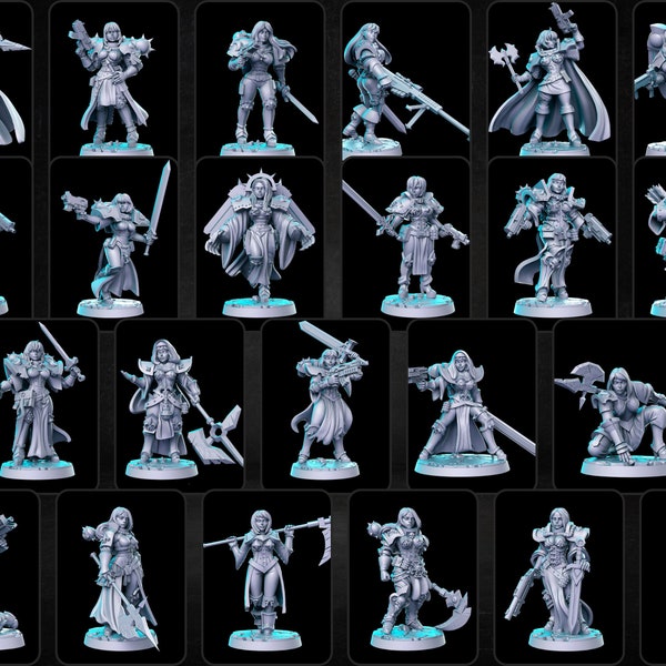 28mm Battle Nun - Etsy