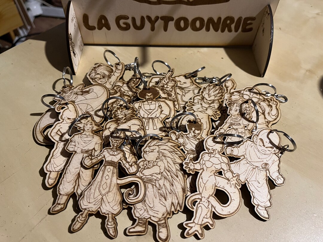 Manga Keychain PACK 1 (svg/dxf/ai/lightburn) 17 Characters. - Etsy