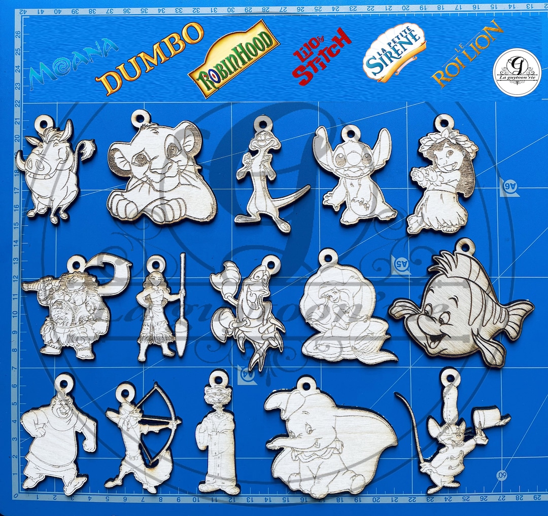 Keychains of Your Favorite Characters 15 Keychains Svg/png/ai/lightburn ...