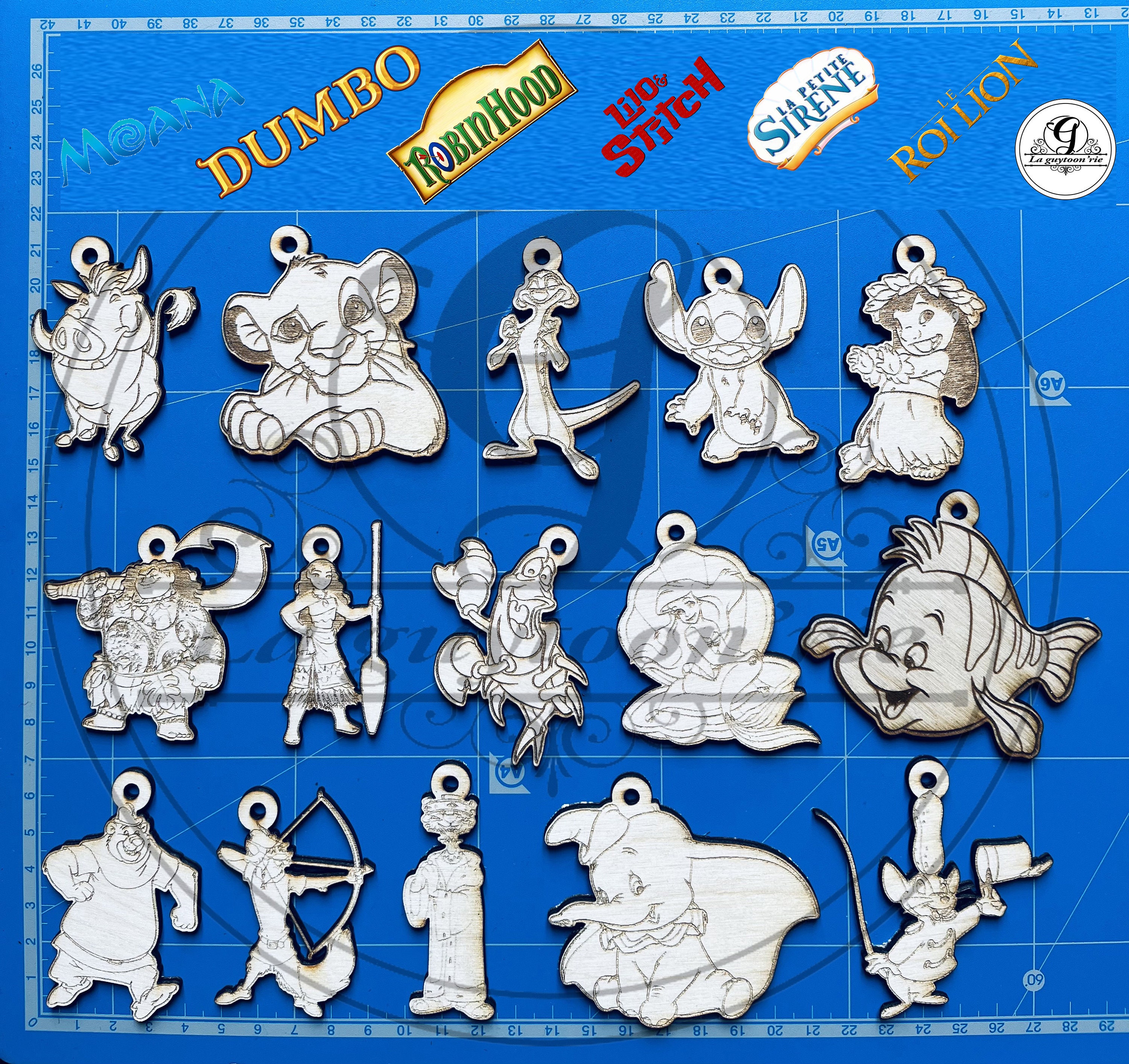Keychains of Your Favorite Characters 15 Svg/png/ai/lightburn/dxf ...