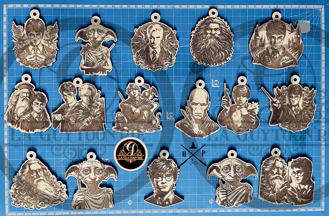 16 Keychains of Your Favorite Magician. Keychains (svg,png,lightburn ...