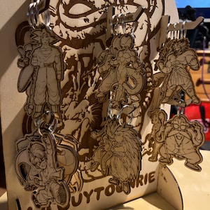 Manga Keychain PACK 1 (svg/dxf/ai/lightburn) 17 Characters. - Etsy