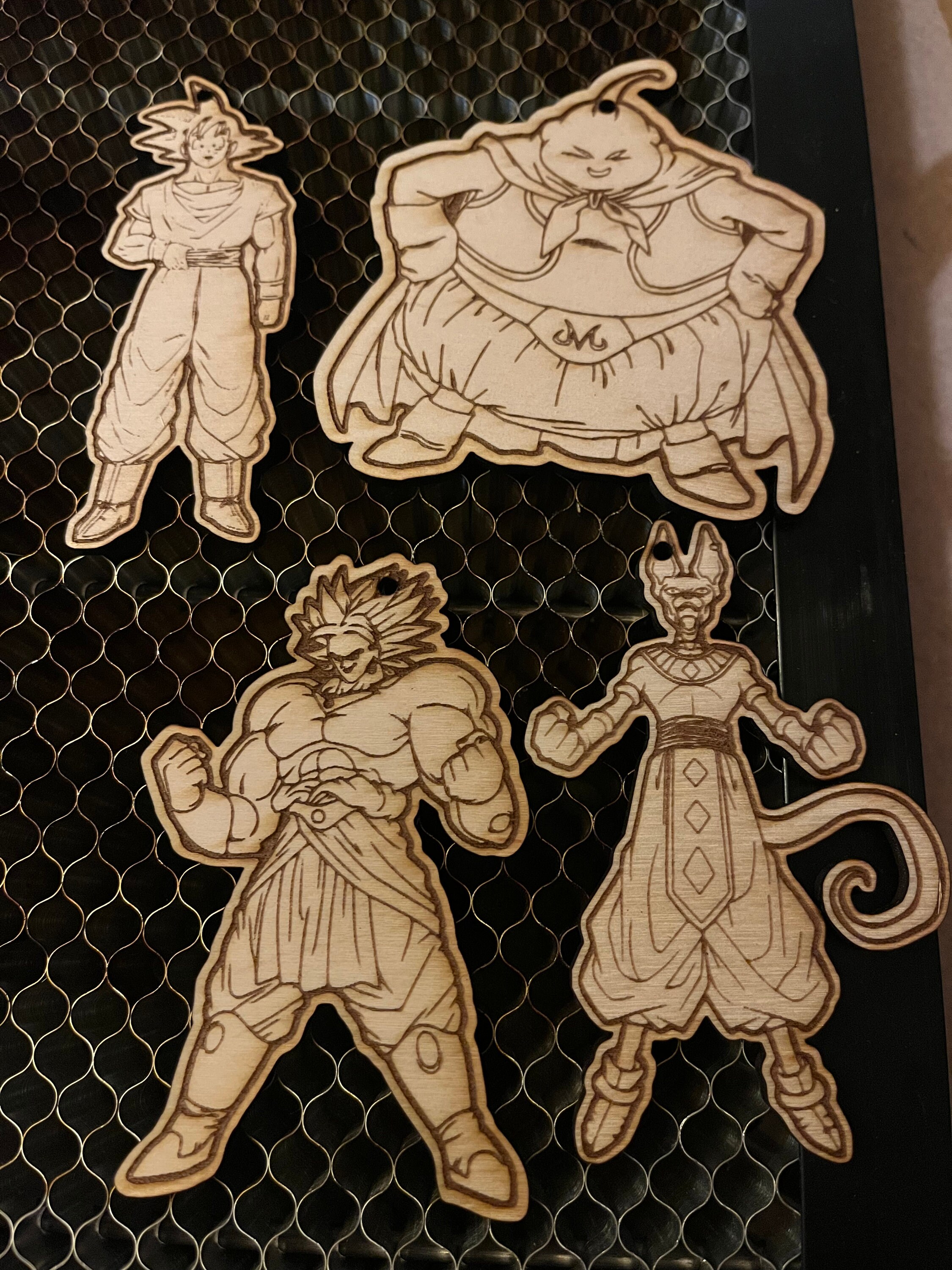 Manga Keychain PACK 1 (svg/dxf/ai/lightburn) 17 Characters. - Etsy