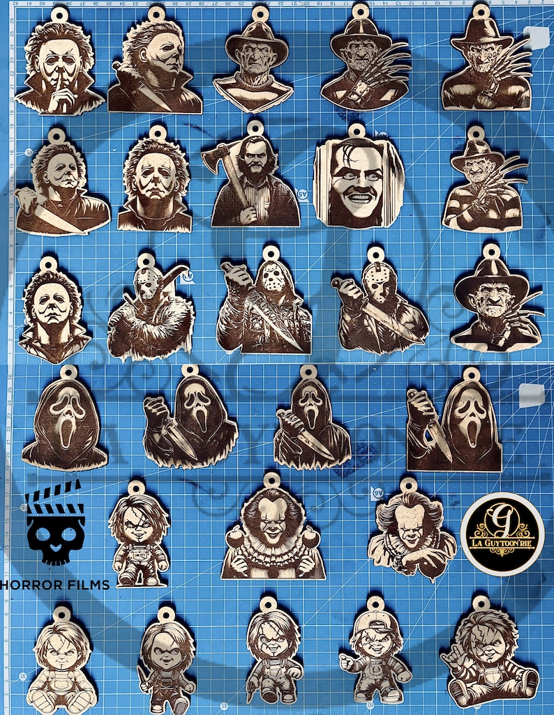 27 Keychain Horror Movies. Ultimate Keychains Svg, Png, Jpg, Lightburn ...