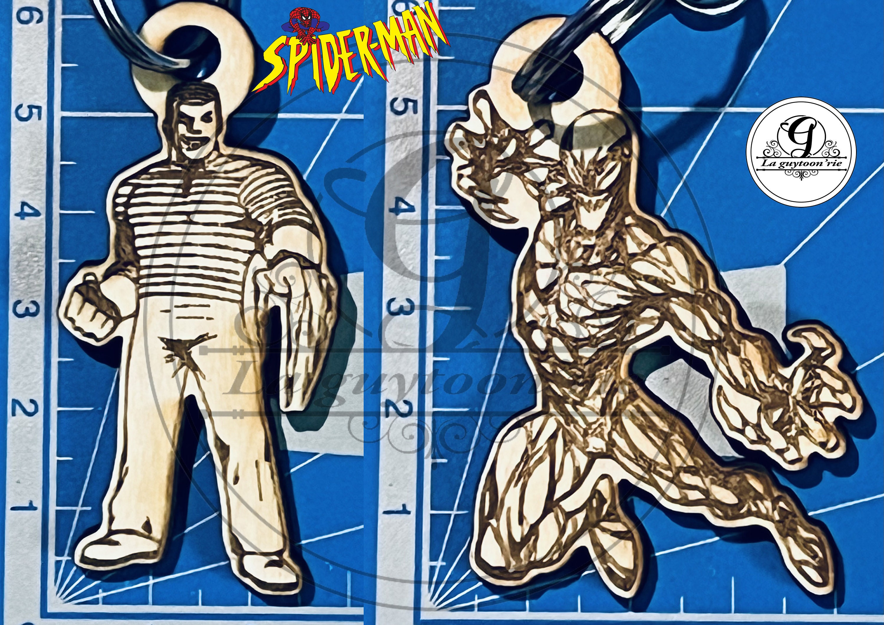 Porte-clés Univers Spiderman AI / SVG / PNG / Dxf / - Etsy