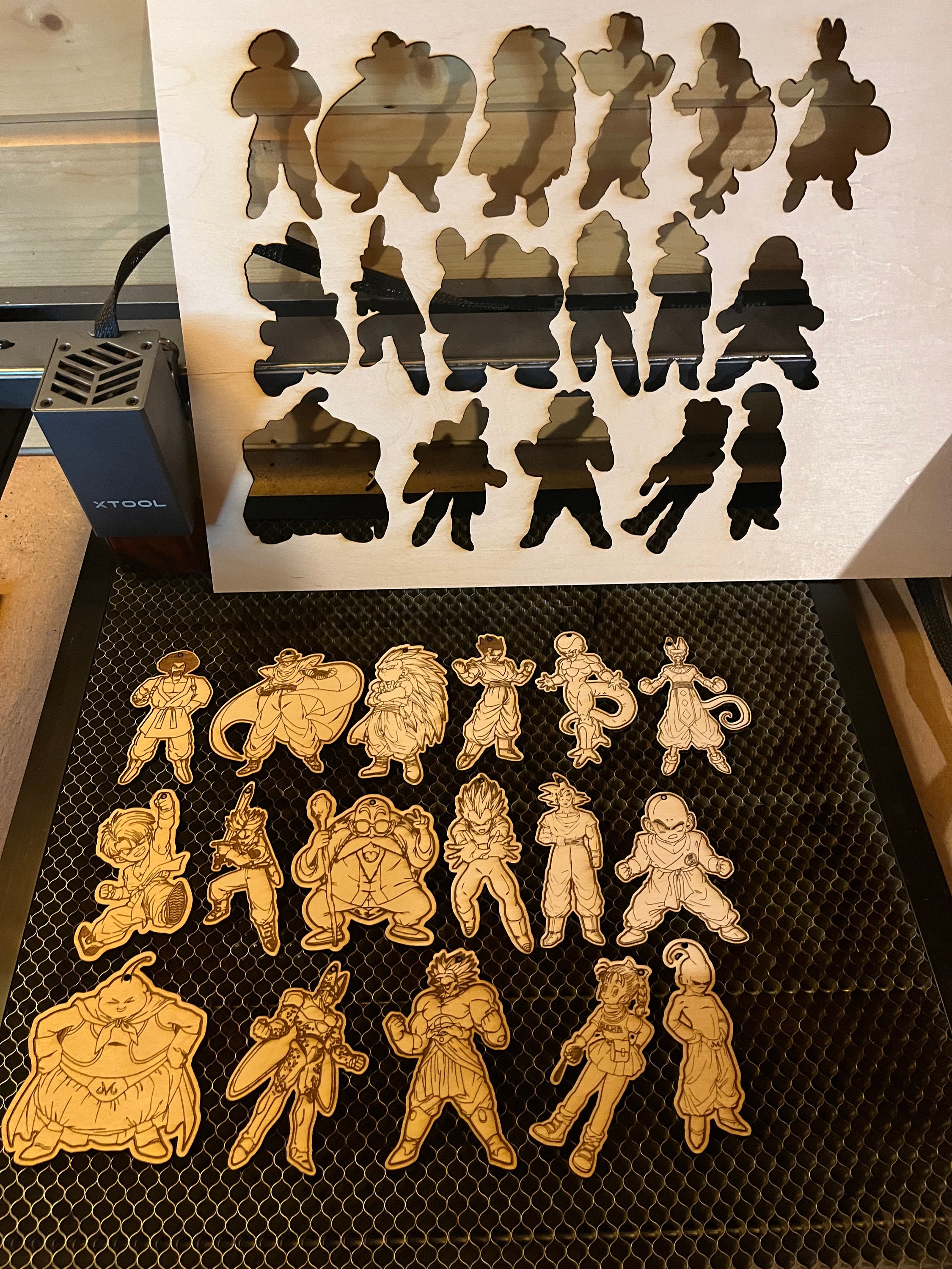 Manga Keyring PACK 1 svg/dxf/ai/lightburn 17 Characters. - Etsy