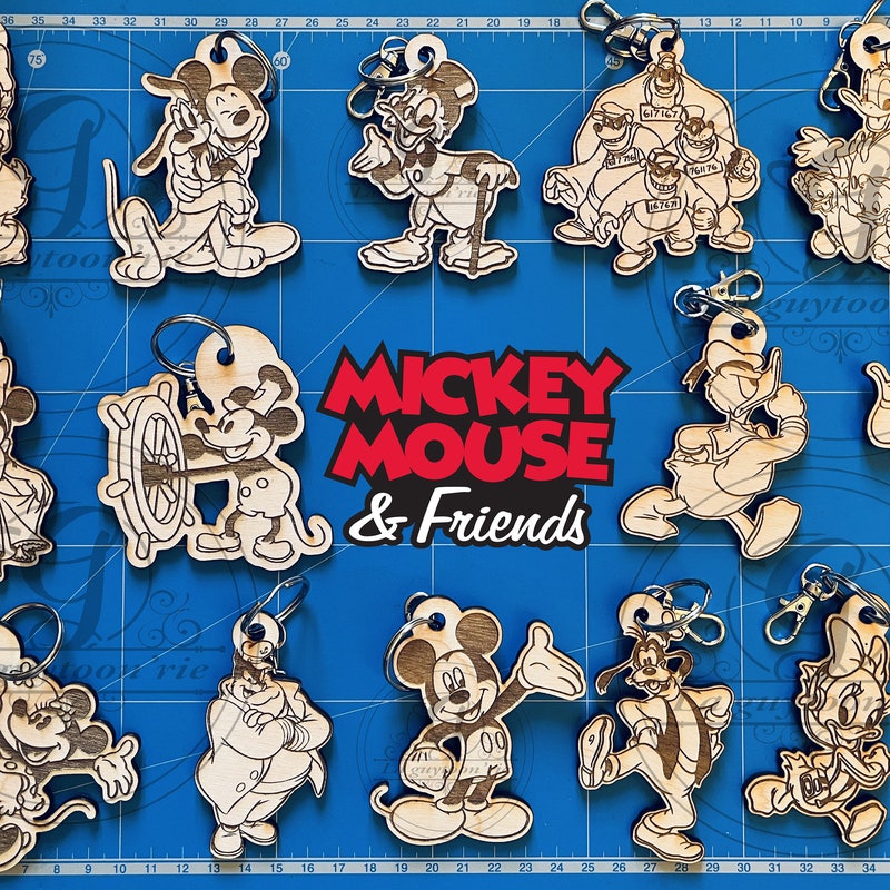Mickey Mouse Keychain - Etsy