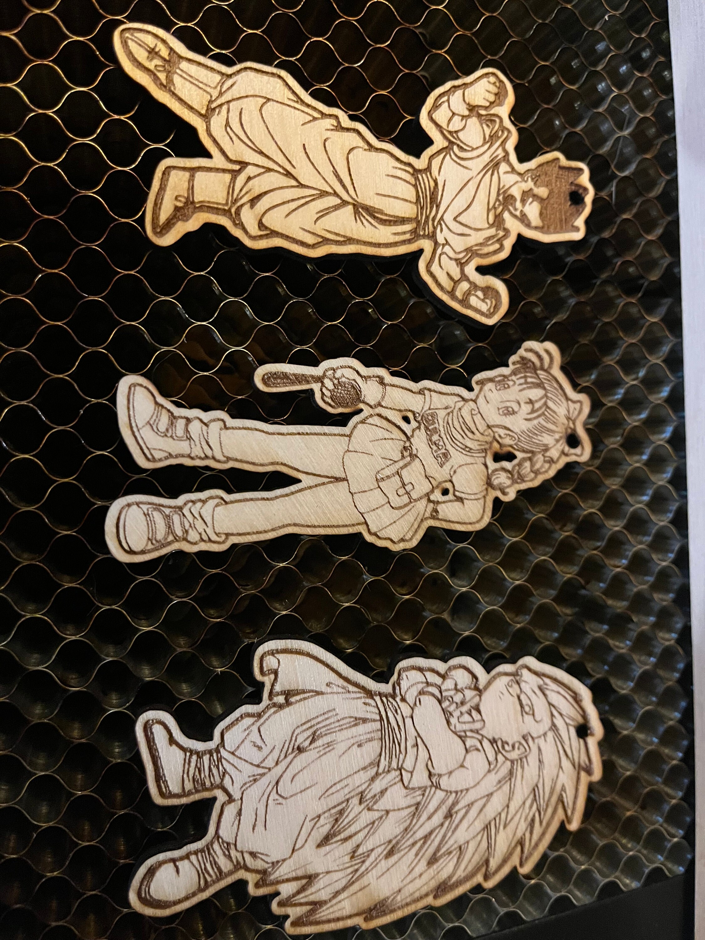 Manga Keychain PACK 1 svg/dxf/ai/lightburn 17 Characters. - Etsy