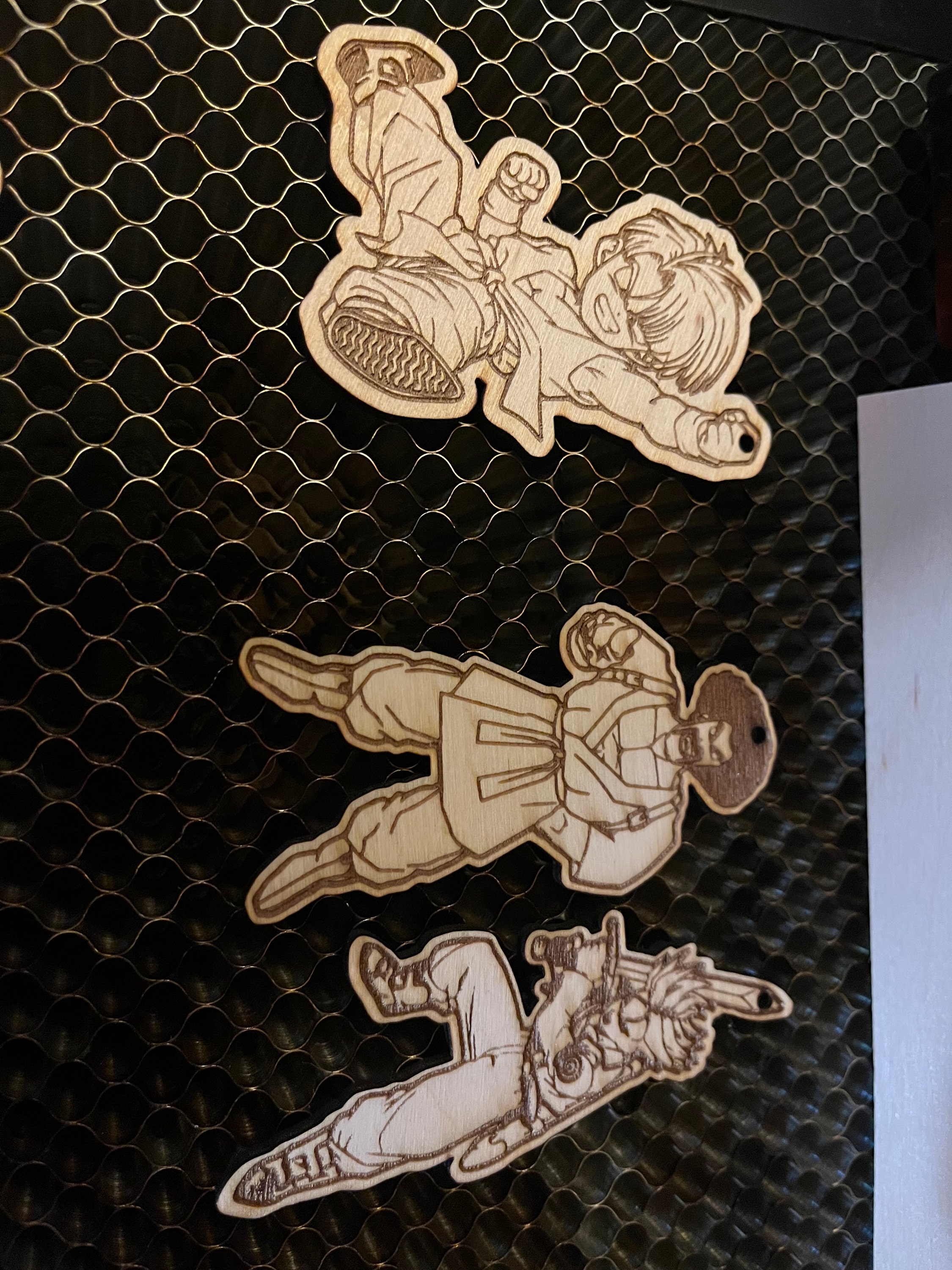 Manga Keychain PACK 1 svg/dxf/ai/lightburn 17 Characters. - Etsy