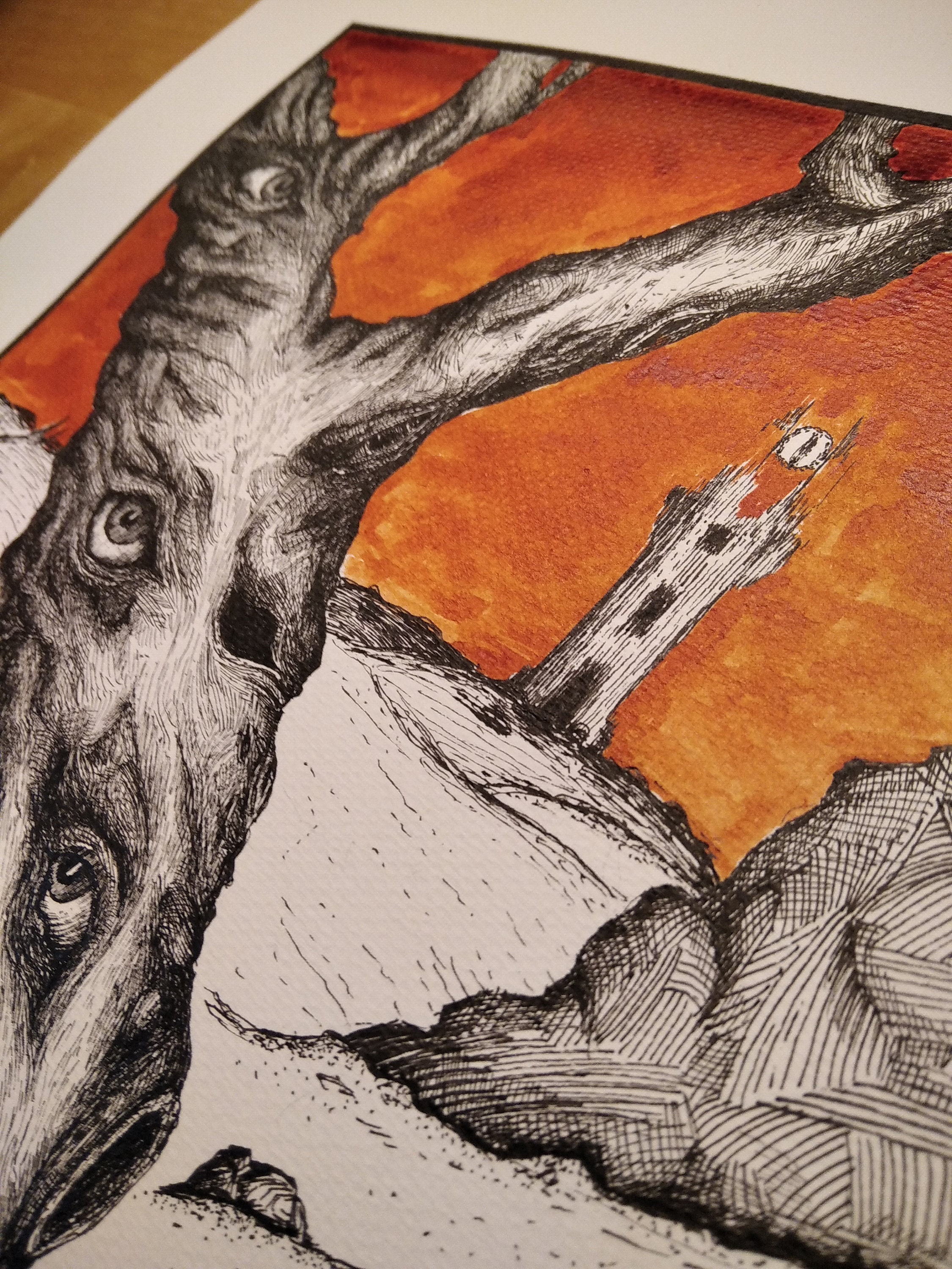 The Tree of Eyes Ink Drawing - Etsy