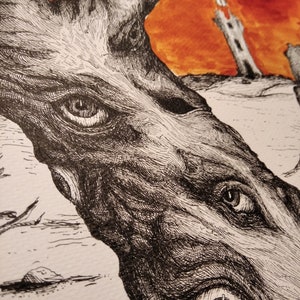 The Tree of Eyes Ink Drawing - Etsy