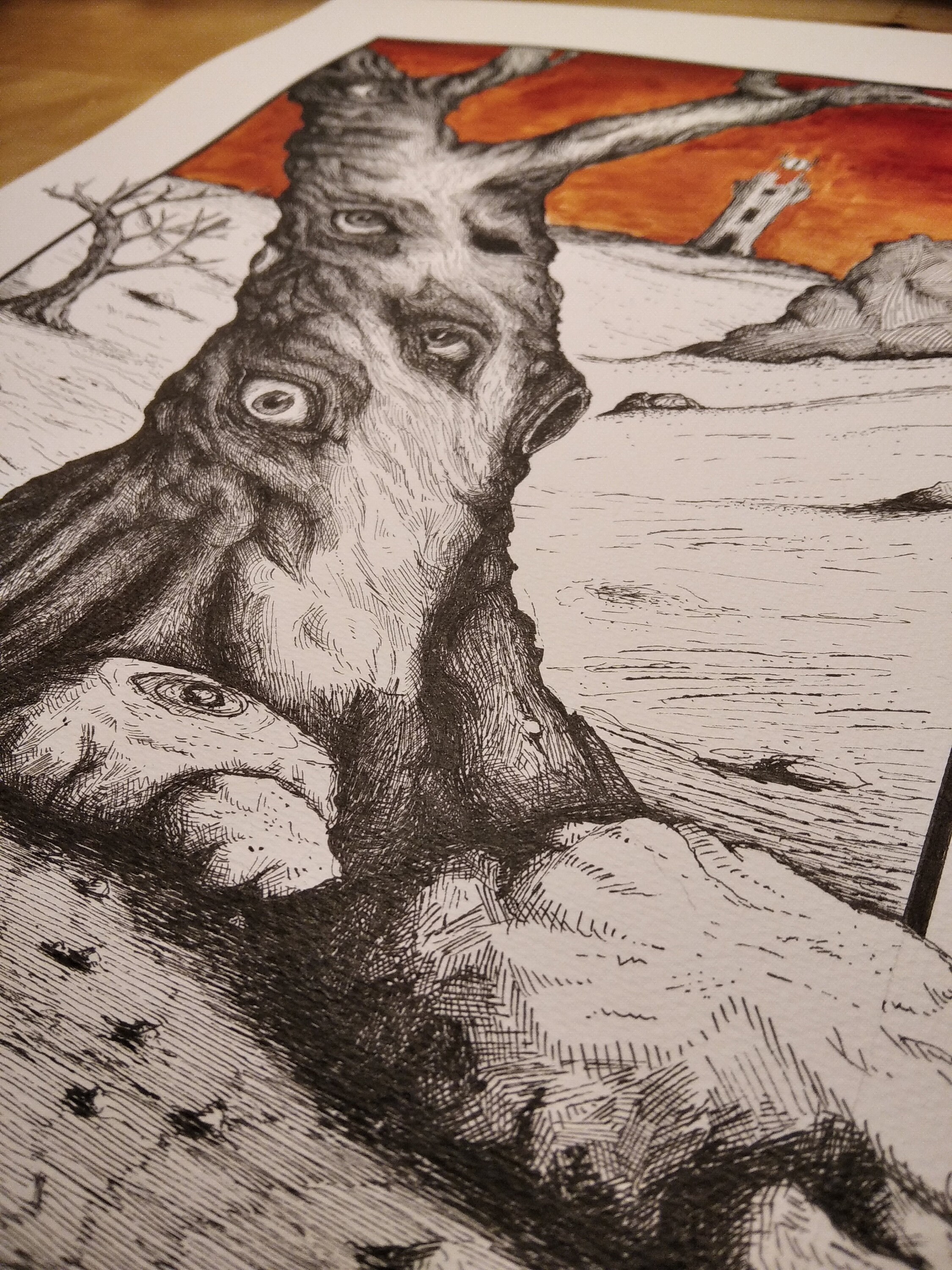 The Tree of Eyes Ink Drawing - Etsy