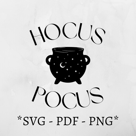 Hocus Pocus Cauldron SVG Fall Svg Holiday Svg Halloween Svg - Etsy