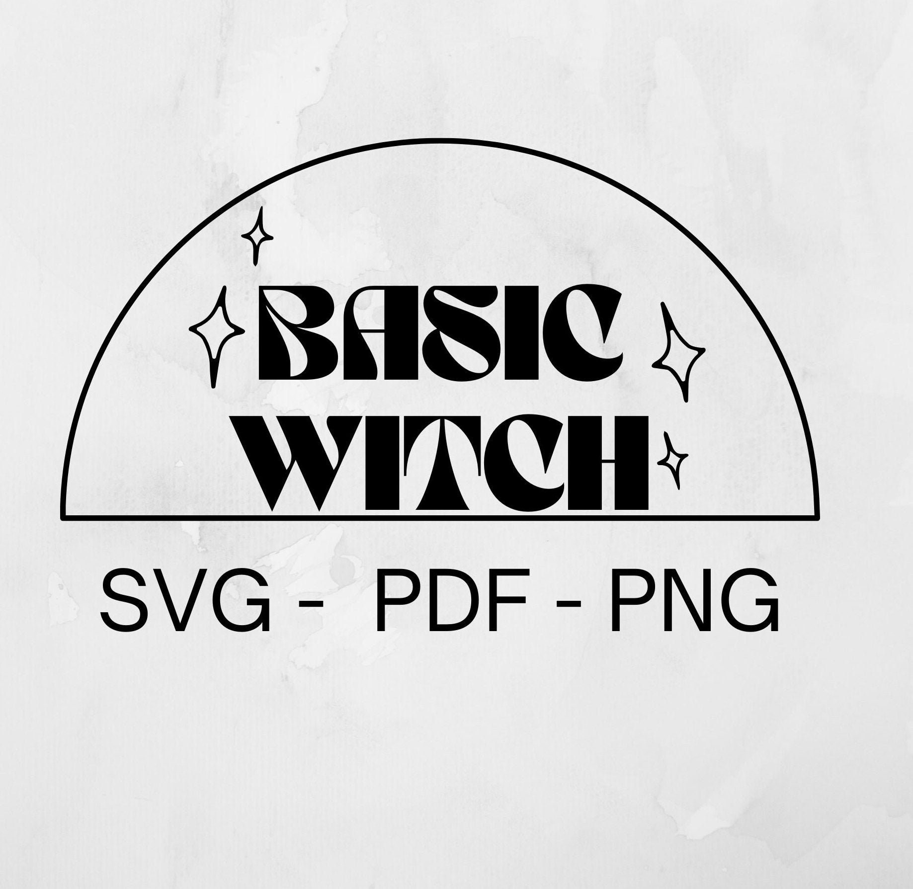 Basic Witch SVG Halloween Svg Fall Svg Witch Svg Cut File - Etsy