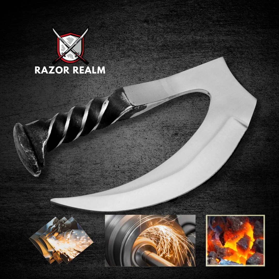 Hand-forged ULU Railroad Spike Knife Karambit Talon Railroad Spike Claw ...