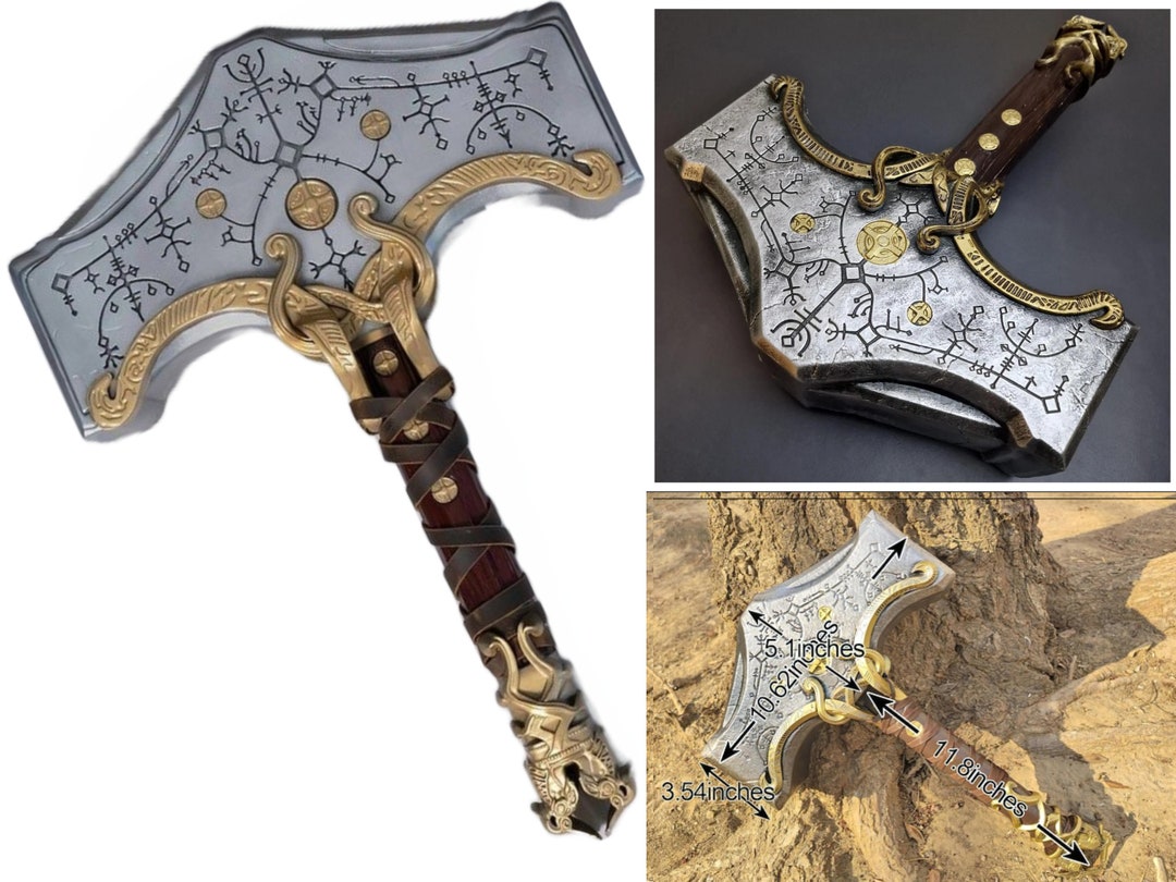 Thor Hammer Mjolnir Metal Hammer God of War Hammer Kratos - Etsy