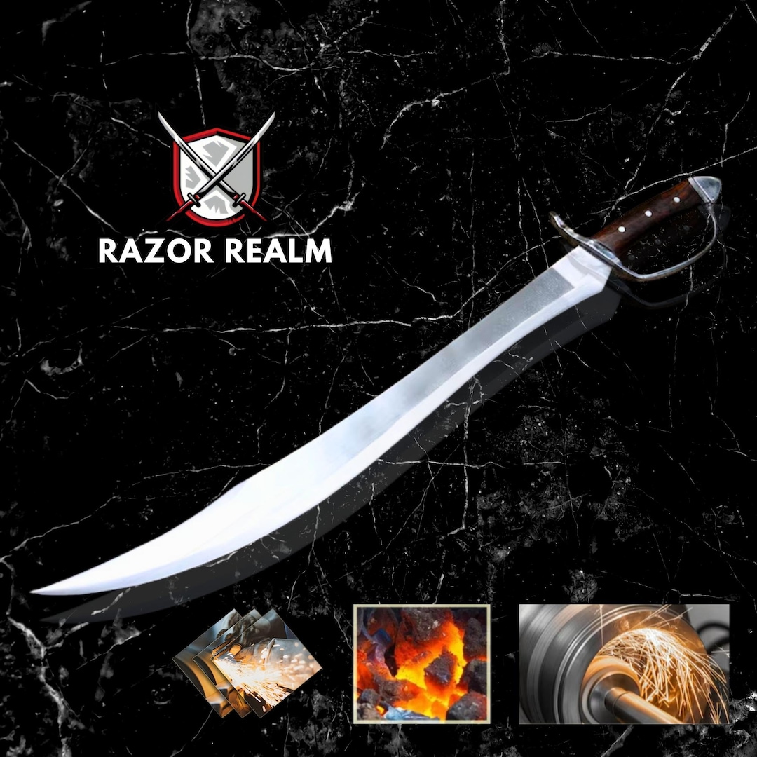 Exquisite 23-inch Hand-forged Scimitar Sword Crafted From High-quality ...