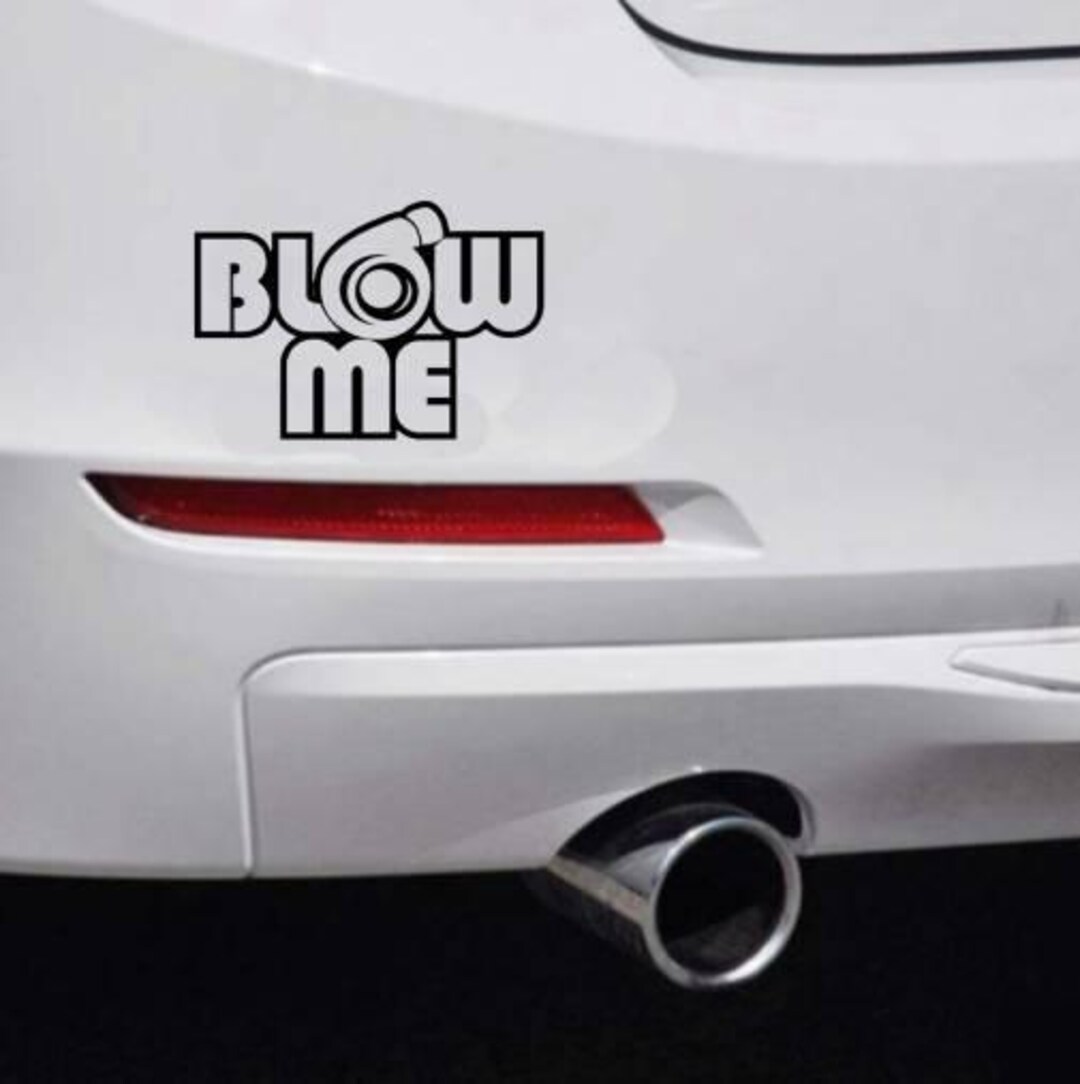 Crude Car Bumper Sticker Car Vinyl Decal Bumper Stickers Rude Funny ...
