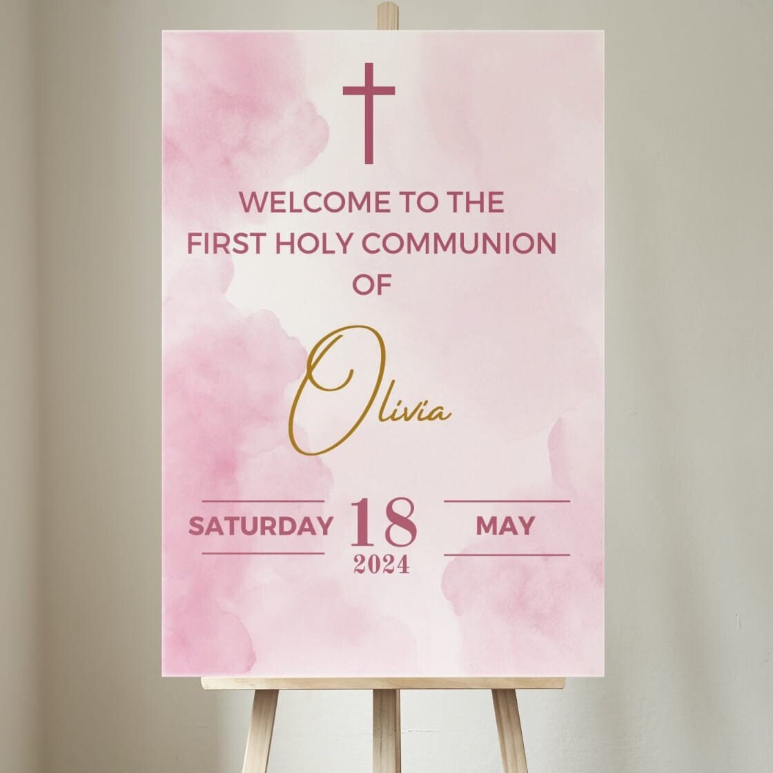 First Holy Communion Welcome Boards for Chapel Party Special Occasions ...