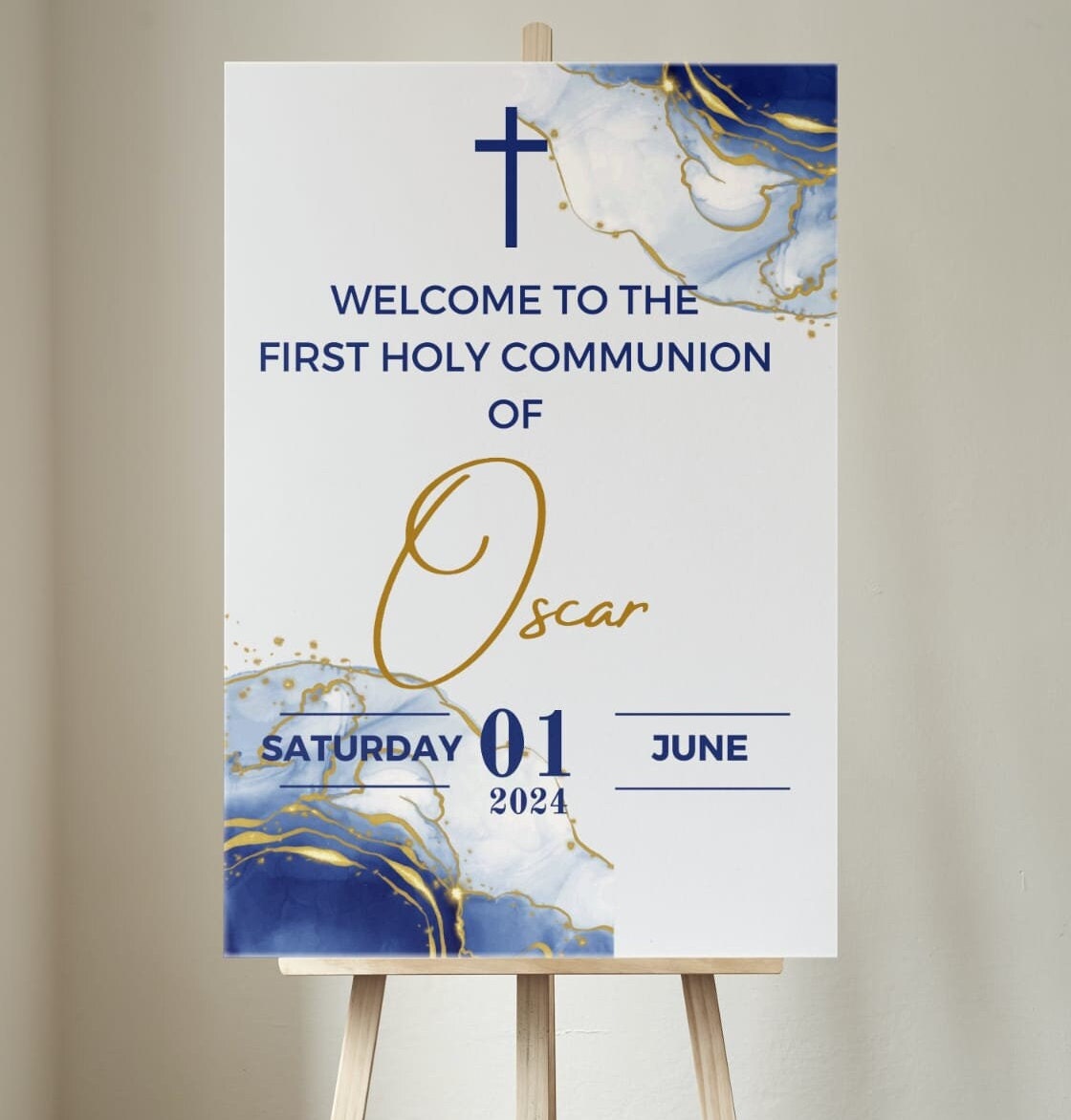 First Holy Communion Welcome Boards for Chapel Party Special Occasions ...