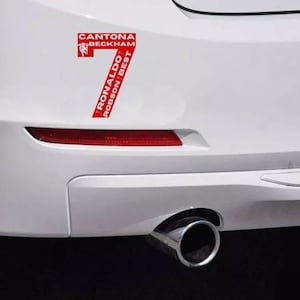 Manchester United Number 7 Legends Bumper Sticker Car Vinyl Decal ...