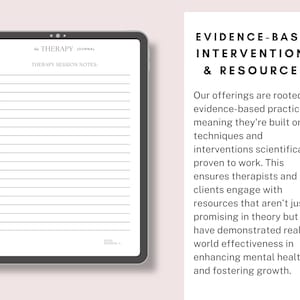 Therapy Journal, Therapy Planner for Clients Digital Journal Prompts ...